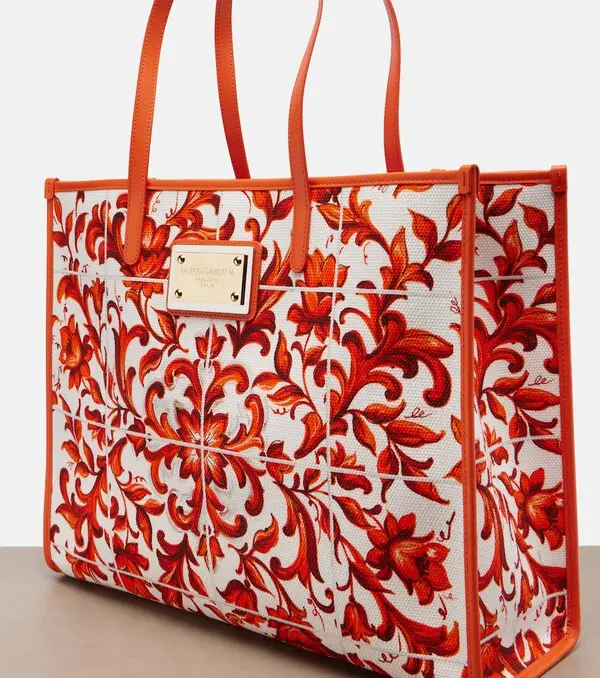 Dolce & Gabbana Printed Canvas Shopper