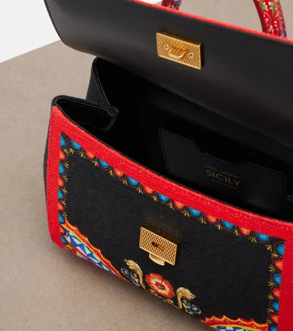 Dolce & Gabbana Sicily Medium Printed Top-handle Bag - Multicoloured
