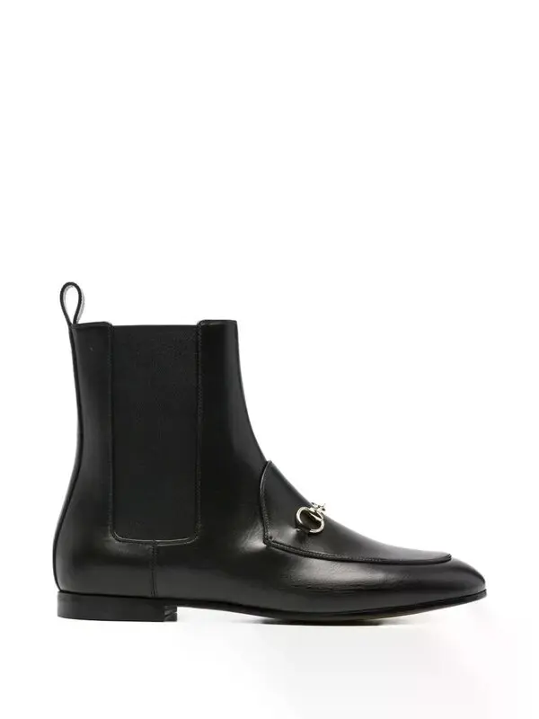 Gucci Jordaan Chelsea Boots With Horsebit Detail