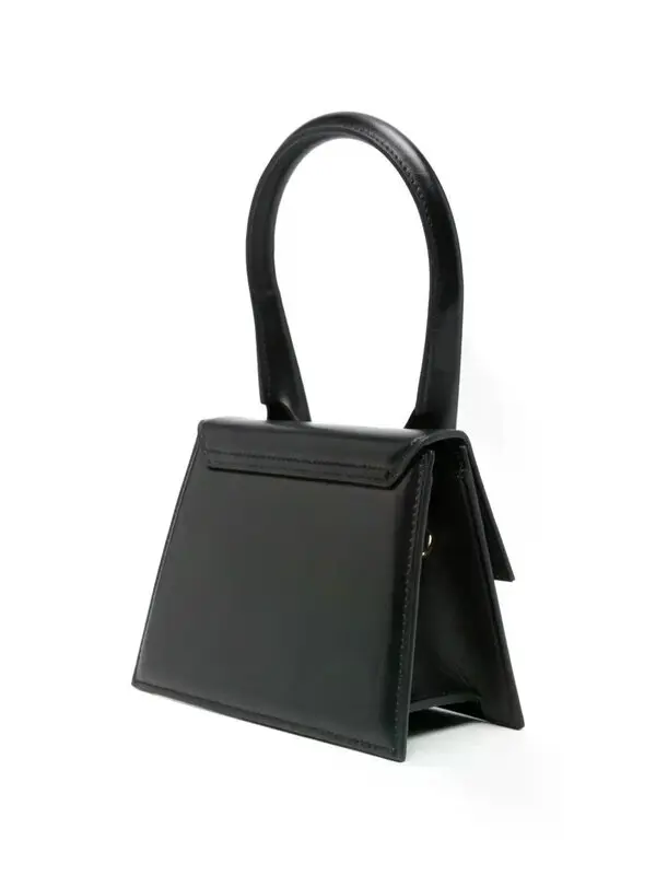 Jacquemus Medium Le Chiquito Leather Tote Bag - Black
