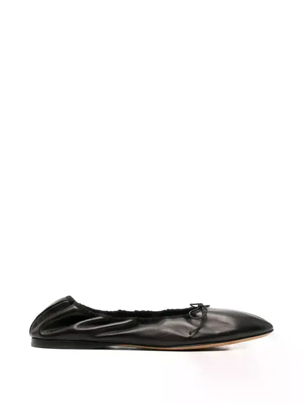 THE ROW Awar Ballet Flats With Bow Detailing - Black