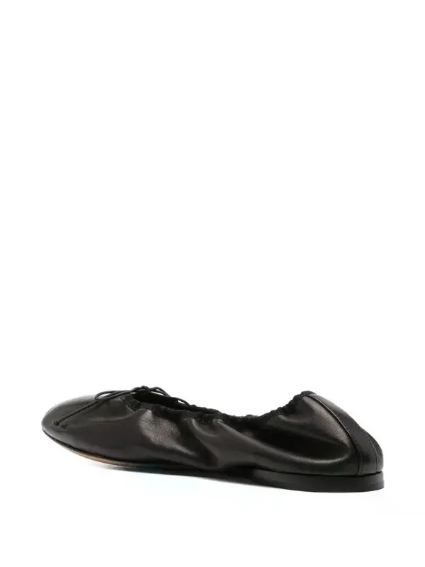 THE ROW Awar Ballet Flats With Bow Detailing - Black