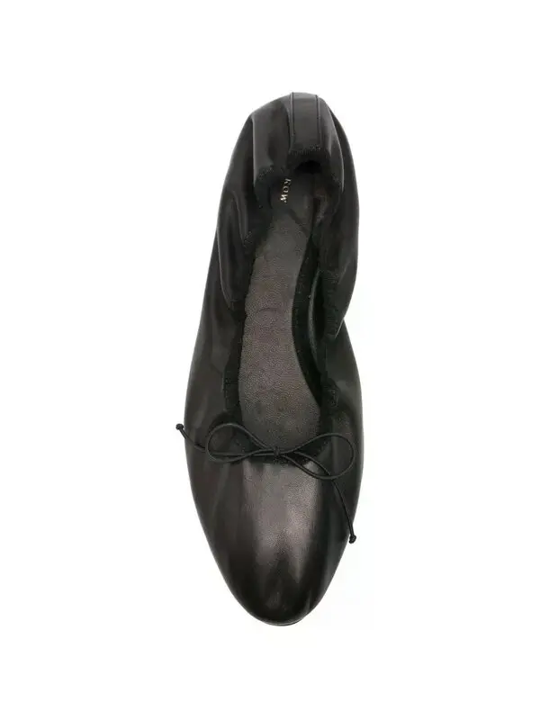 THE ROW Awar Ballet Flats With Bow Detailing - Black