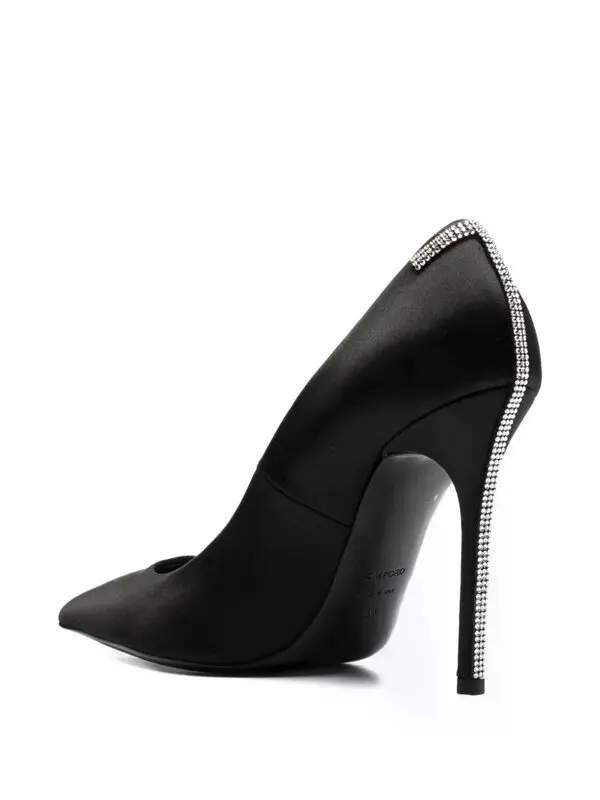 TOM FORD Crystal-embellished Satin Pumps