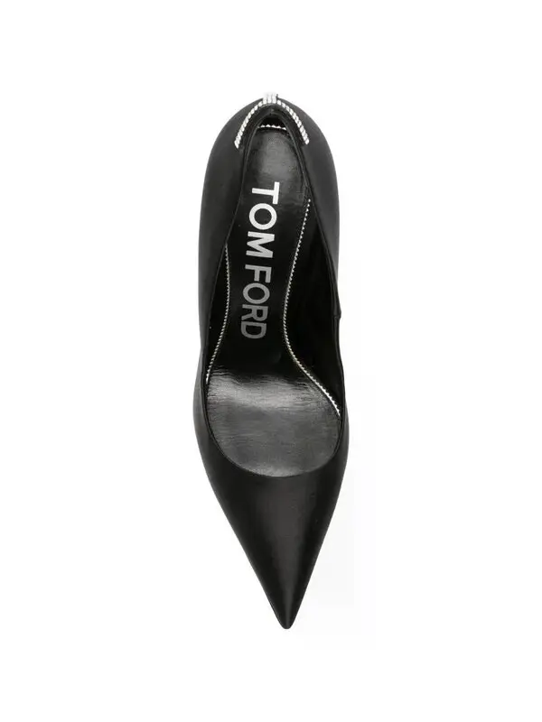 TOM FORD Crystal-embellished Satin Pumps