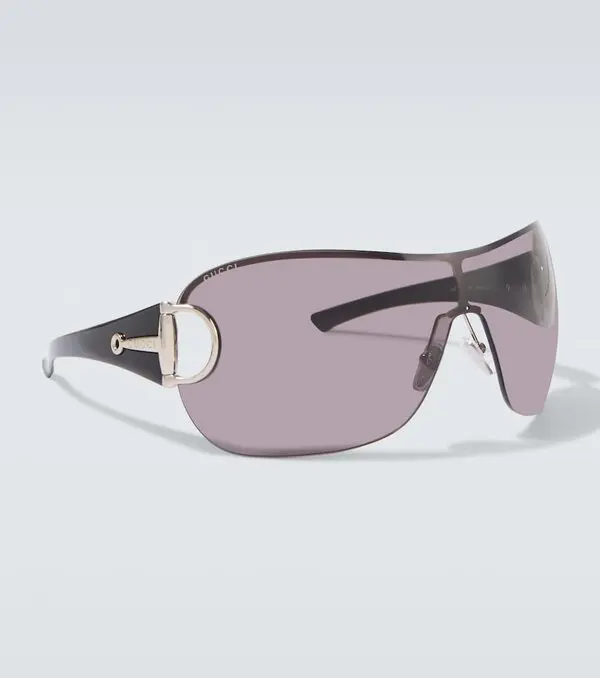 Gucci Sign Shield Sunglasses