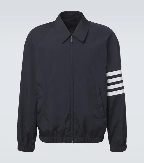 Thom Browne 4-bar Ripstop Blouson Jacket - Blue