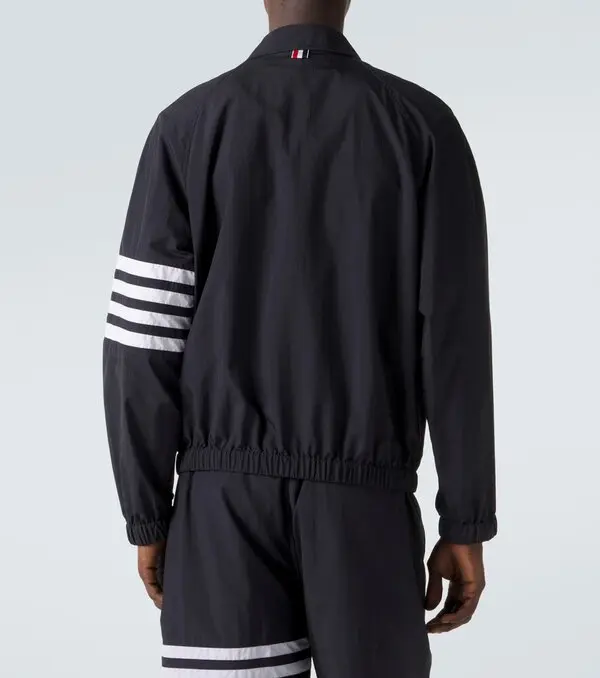 Thom Browne 4-bar Ripstop Blouson Jacket - Blue