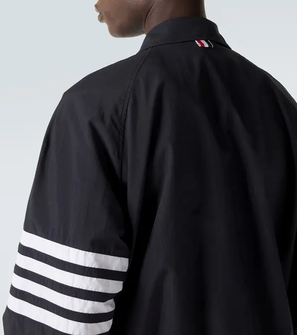 Thom Browne 4-bar Ripstop Blouson Jacket - Blue