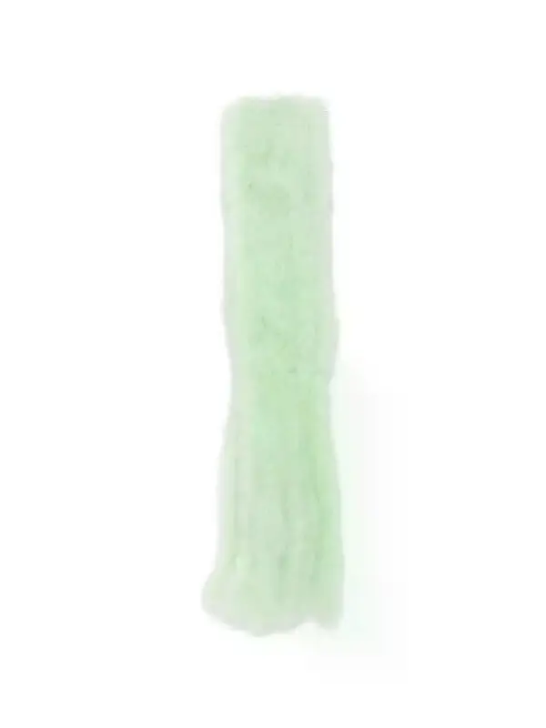 Valentino Garavani Feather-trim Scarf - Green