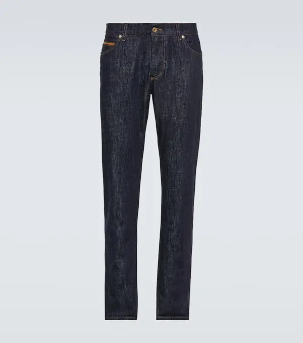 Dolce & Gabbana Mid-rise Slim Jeans - Blue