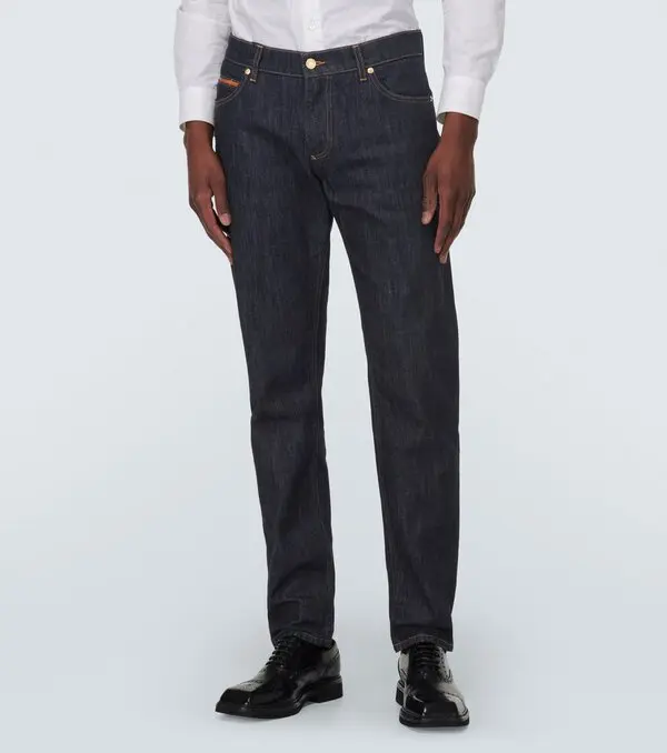 Dolce & Gabbana Mid-rise Slim Jeans - Blue
