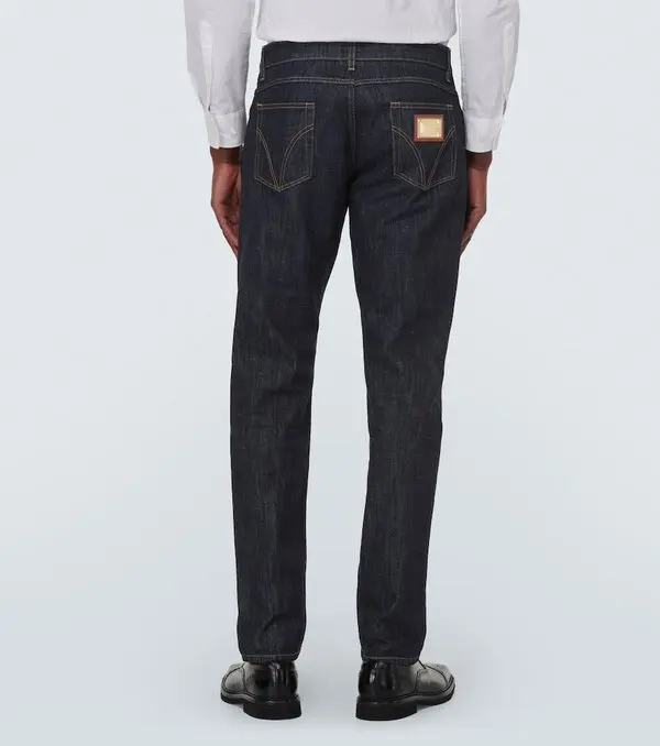 Dolce & Gabbana Mid-rise Slim Jeans - Blue