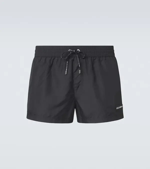 Dolce & Gabbana Logo Swim Trunks - Black