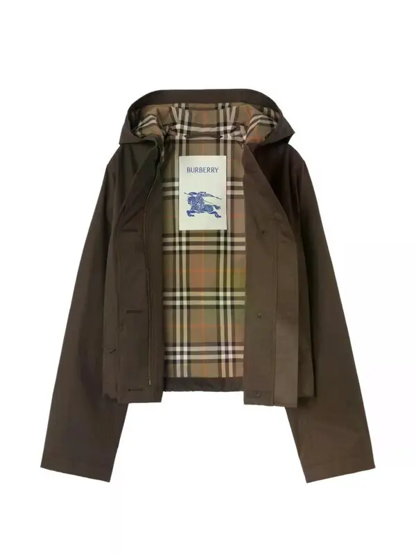 Burberry Cropped Tropical Gabardine Parka