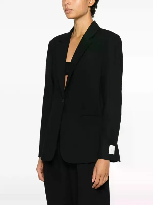 Calvin Klein Single-breasted Logo Patch Jacket