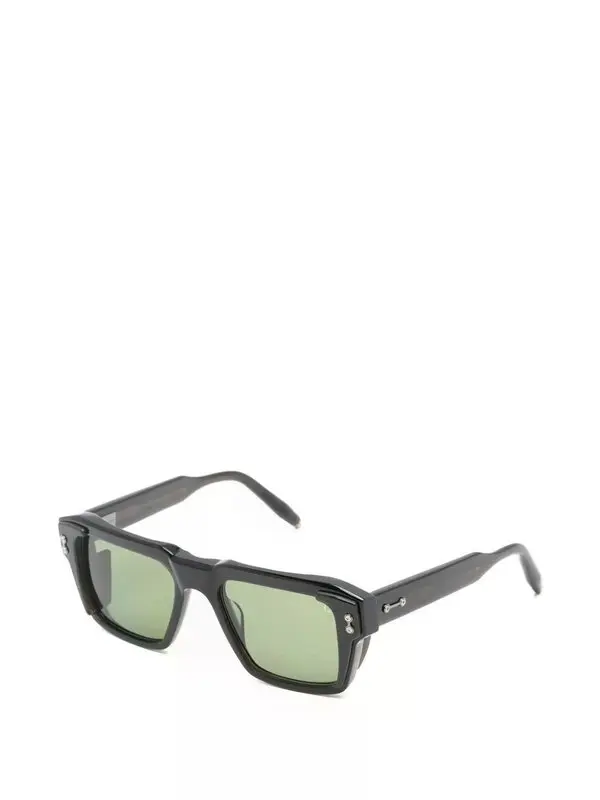 AKONI Hercules Rectangle-frame Sunglasses - Black