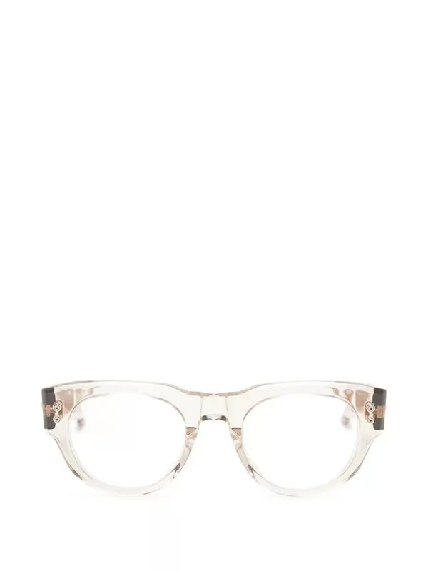 AKONI Ursa Geometric-frame Glasses - Neutrals