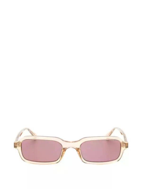 Saint Laurent Rectangle-frame Sunglasses - Neutrals