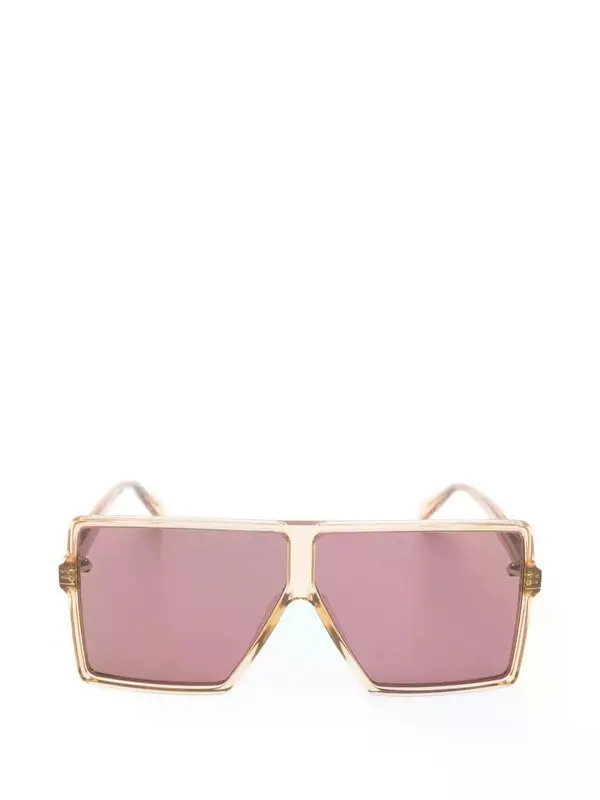 Saint Laurent Betty S Square Frame Sunglasses - Neutrals