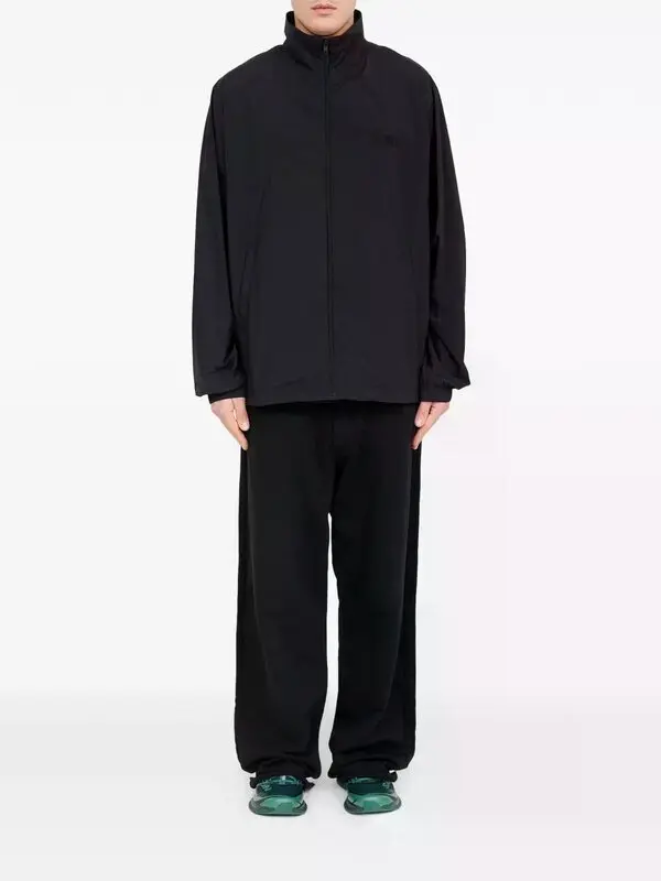 MAISON MARGIELA Nylon Zip Jacket With Embroidered Artwork