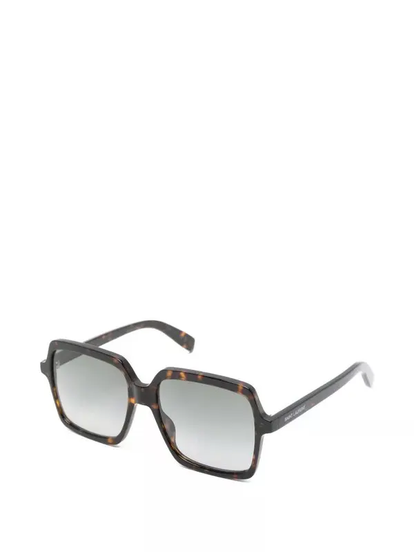 Saint Laurent Square-frame Sunglasses - Brown