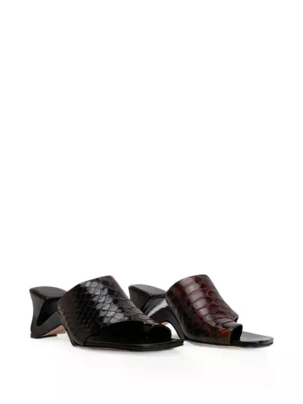 MIISTA Gaelle Snake-effect Sandals