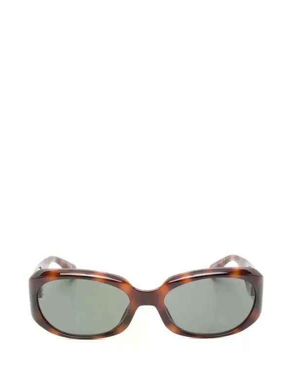 Saint Laurent Tortoiseshell-effect Round-frame Sunglasses - Brown