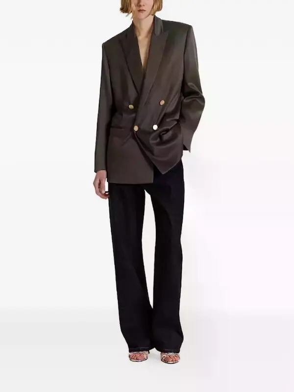 Alberta Ferretti Double-breasted Peak-lapel Blazer