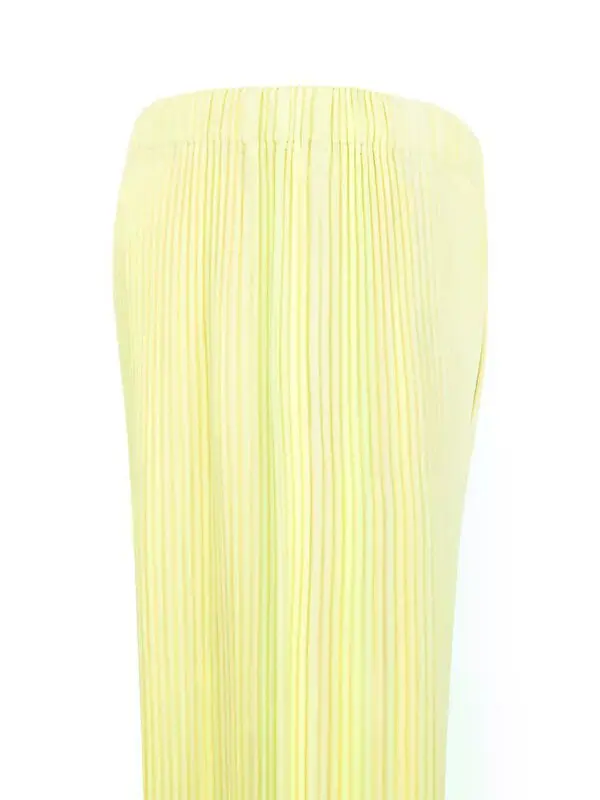 Issey Miyake Plissé-effect Trousers - Yellow