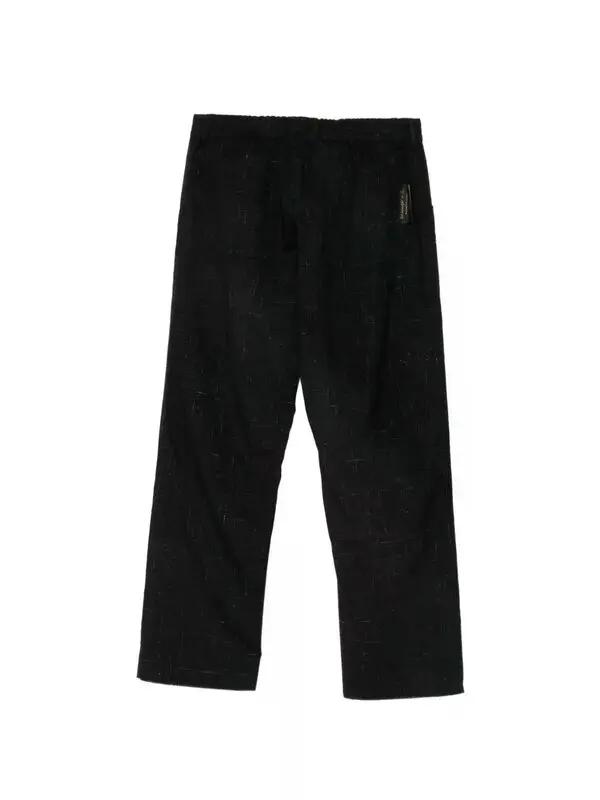 Undercover Textured Button-fastening Trousers