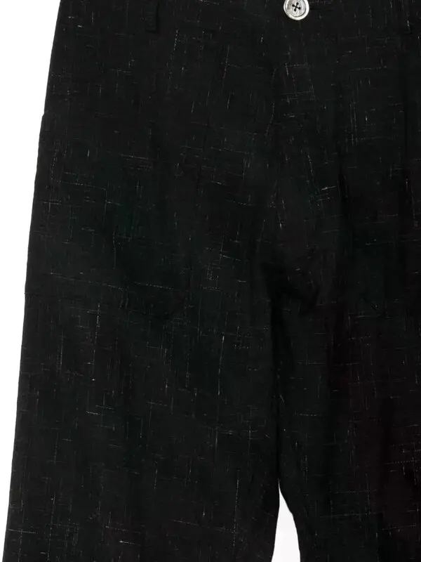 Undercover Textured Button-fastening Trousers