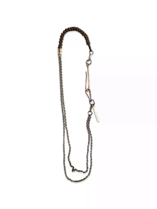ZIGGY CHEN Braided-link Chain Wallet Strap