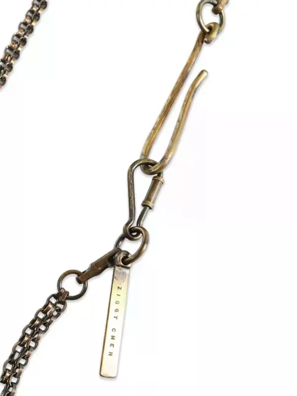 ZIGGY CHEN Braided-link Chain Wallet Strap