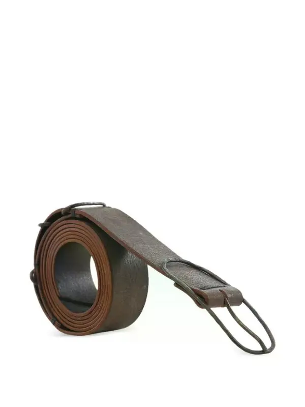 ZIGGY CHEN Textured Buckle Belt