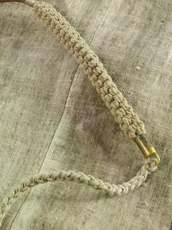 ZIGGY CHEN Braided Strap Panelled Backpack