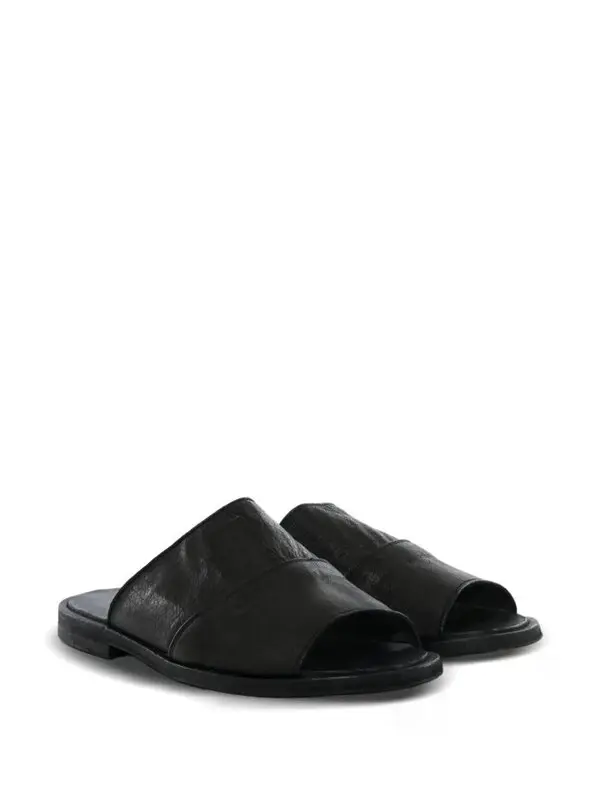 ZIGGY CHEN Crinkled Leather Sandals