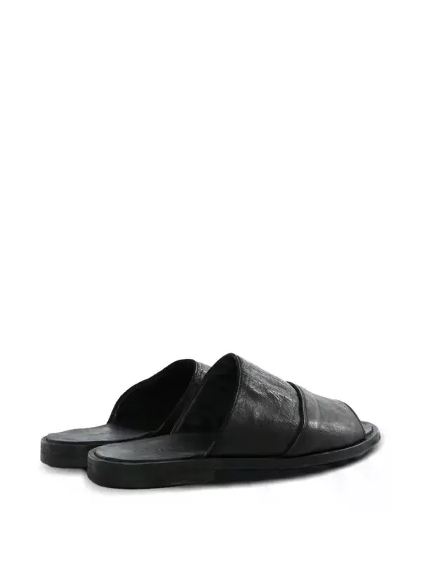 ZIGGY CHEN Crinkled Leather Sandals