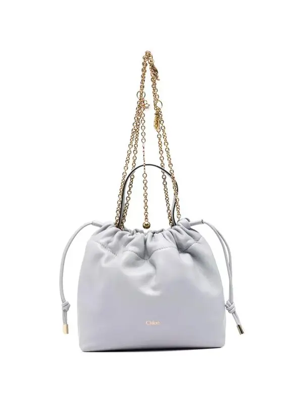 Chloé Drawstring Leather Tote Bag