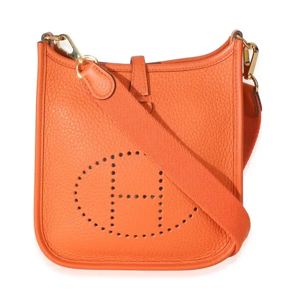 Hermès H Clemence Evelyne 16 Tpm Ghw - Orange