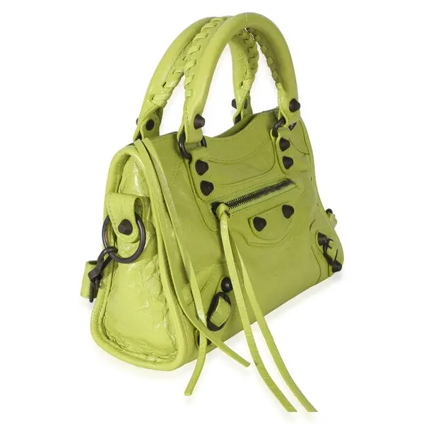 Balenciaga Pistache Agneau Arena Classic Hardware Le City Bag - Green