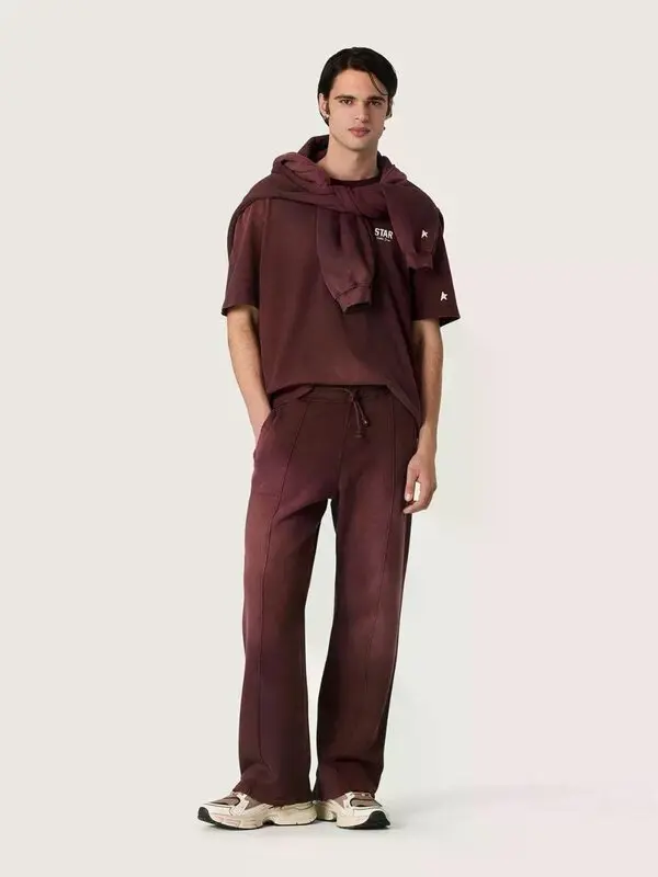 GOLDEN GOOSE Graphic Print T-shirt - Brown