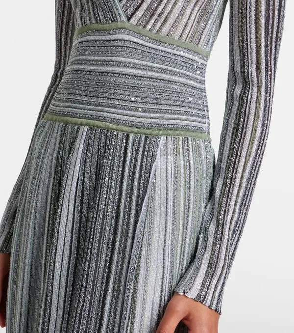 Missoni Striped Lame Maxi Dress