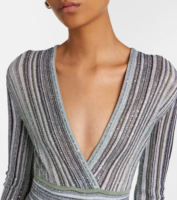 Missoni Striped Lame Maxi Dress