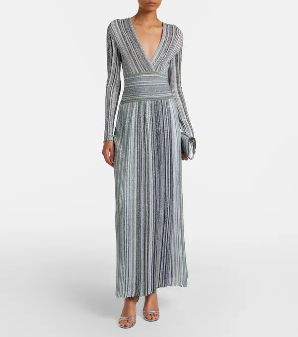 Missoni Striped Lame Maxi Dress