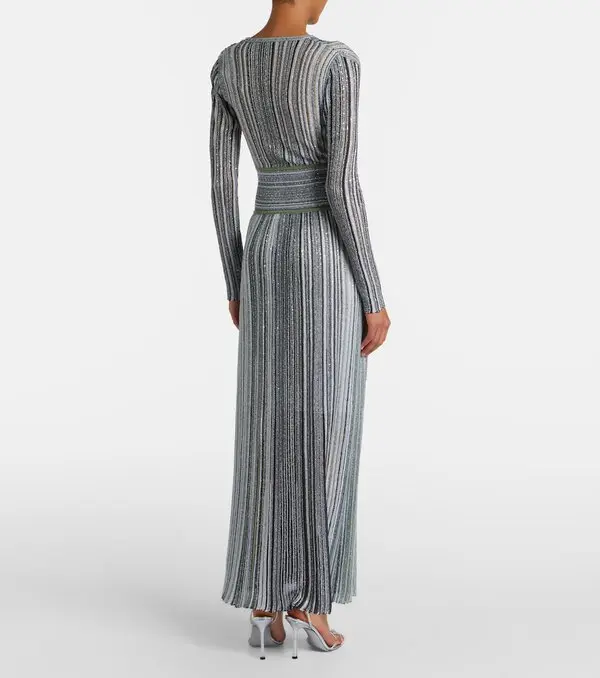 Missoni Striped Lame Maxi Dress
