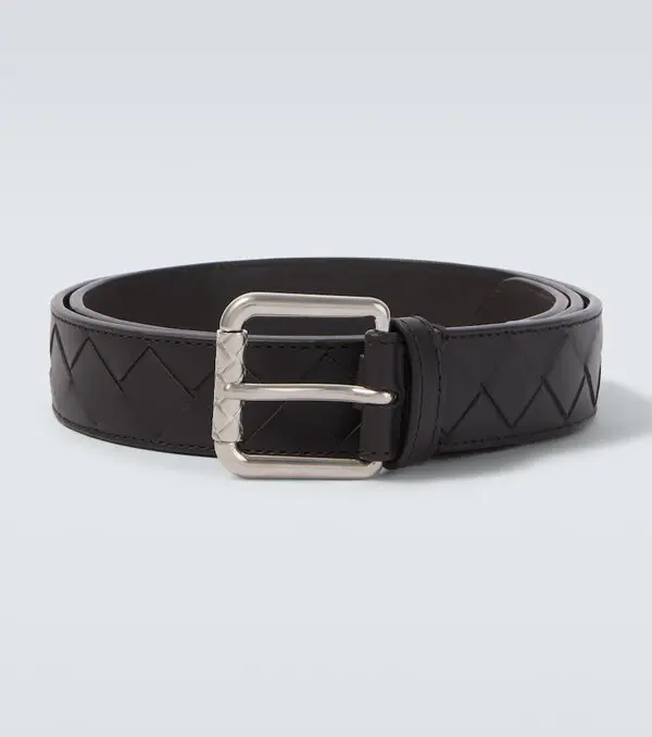 Bottega Veneta Woven Leather Belt - Brown