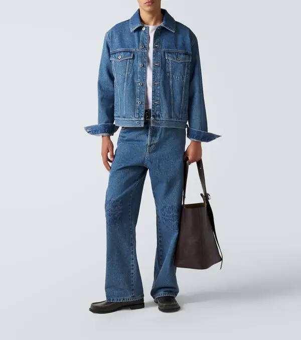 Loewe Anagram Denim Jacket - Blue