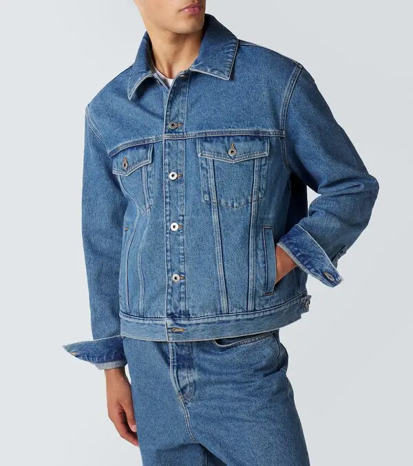 Loewe Anagram Denim Jacket - Blue