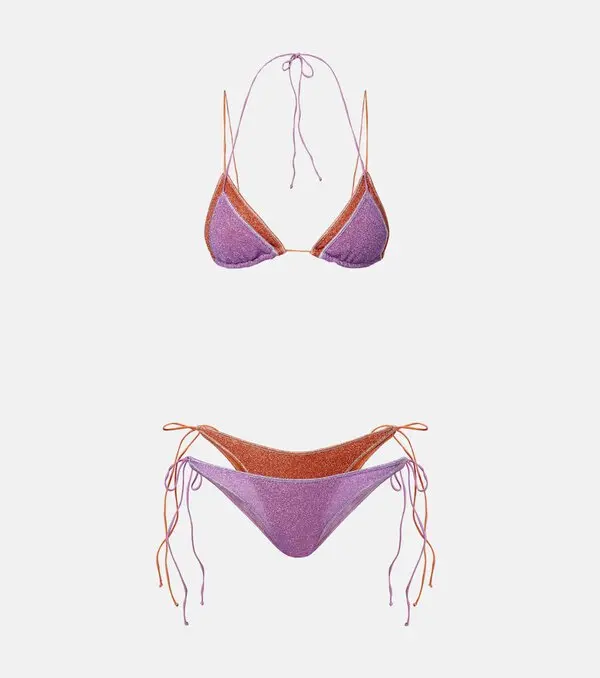 Oseree Lumiere Layered Bikini - Orange